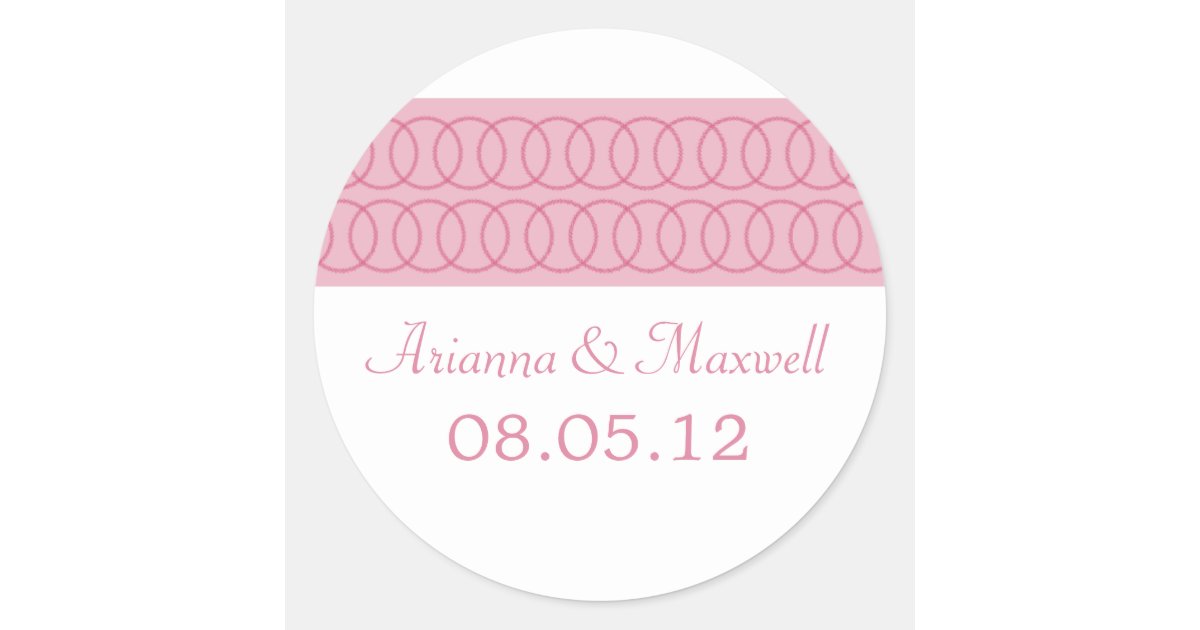 Circle of Love Wedding Stickers | Zazzle