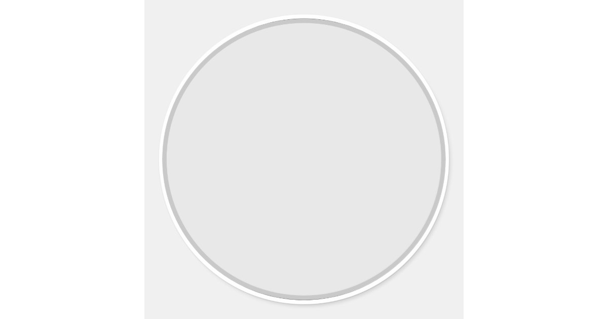 Circle Sticker Template | Zazzle