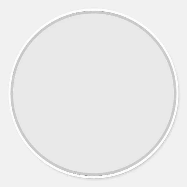 Circle Sticker Template | Zazzle