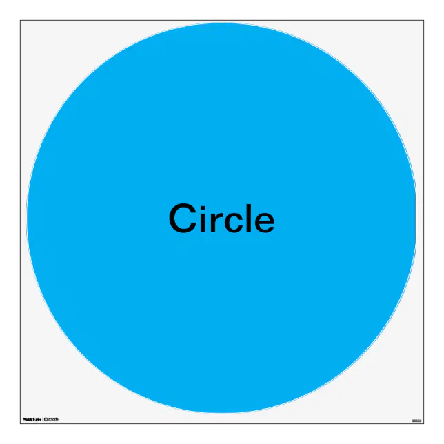 Circle Wall Decal | Zazzle