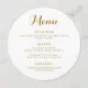 Circle Wedding Menu | Zazzle