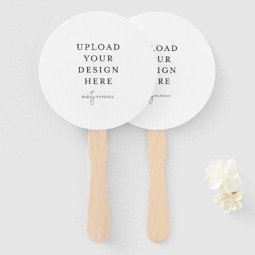 Circle Wedding Program Fan | Zazzle