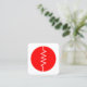Circled Resistor Symbol - Red and White Square Business Card | Zazzle