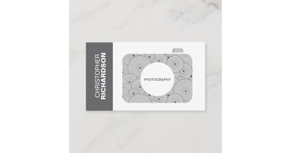 CIRCLES CAMERA LOGO Business Card | Zazzle