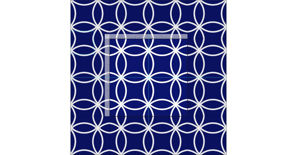 Circles fretwork pattern fabric | Zazzle