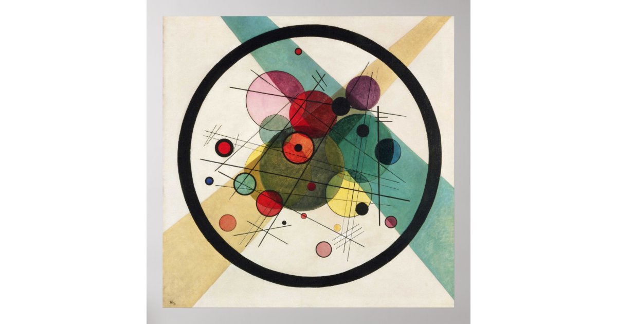 Circles in a Circle Poster | Zazzle
