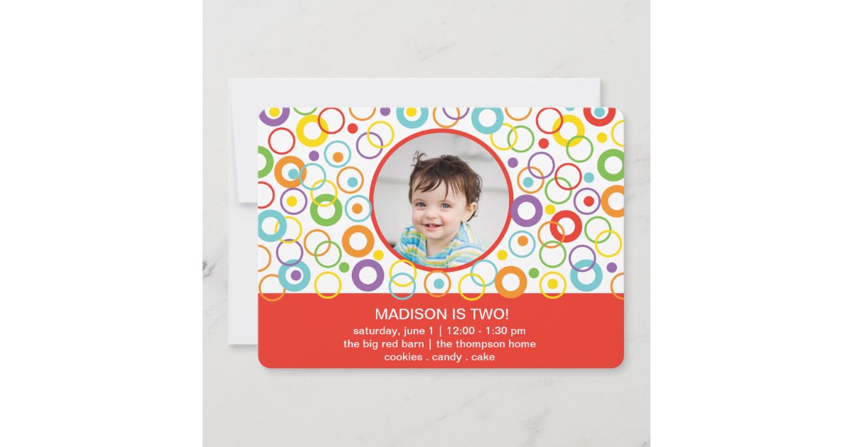 Circles Invitation | Zazzle