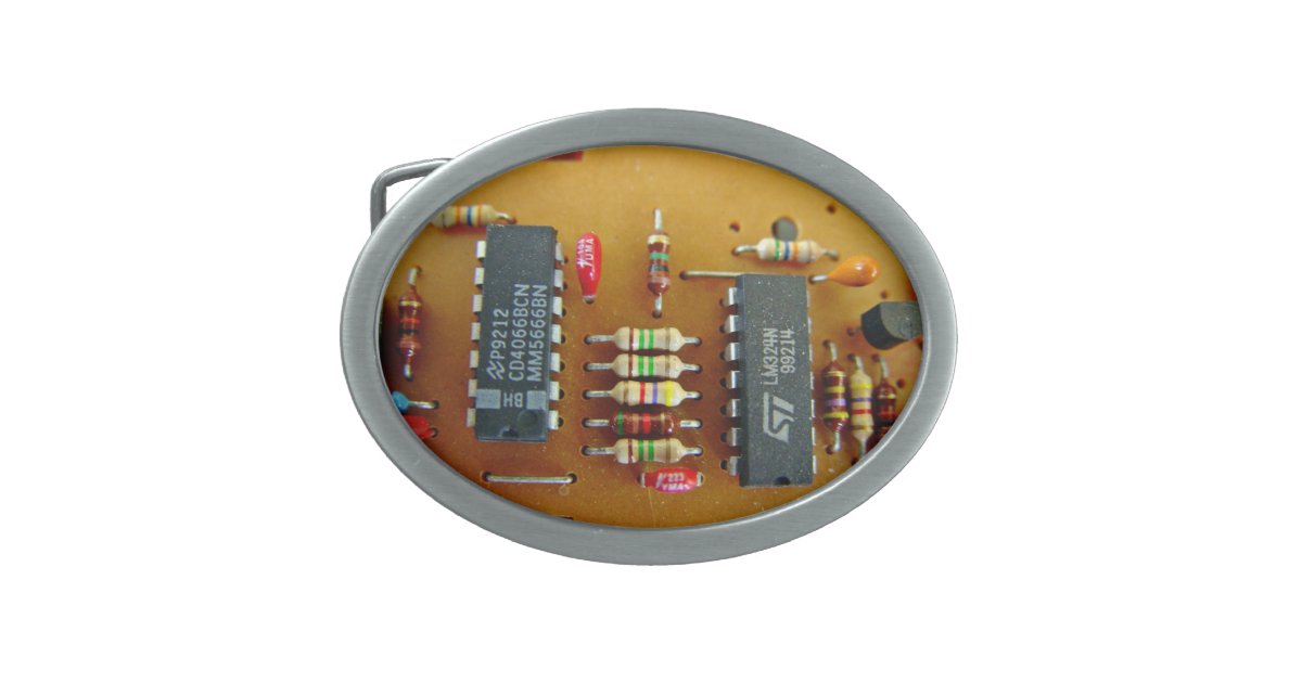 Circuit board belt buckle | Zazzle