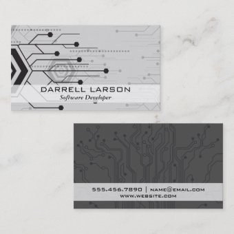 Circuit Board Business Card | Zazzle