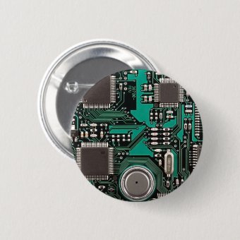 Circuit board button | Zazzle