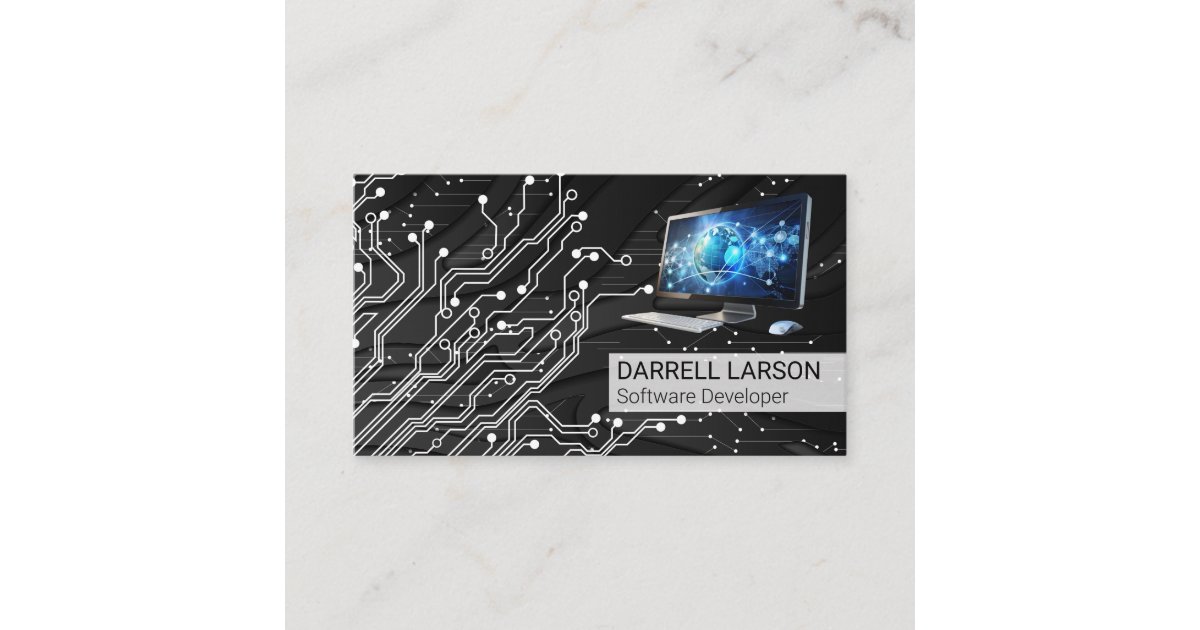 Circuit Board | Computer Technology | Engineer Business Card | Zazzle