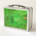Circuit Board Design Metal Lunch Box | Zazzle