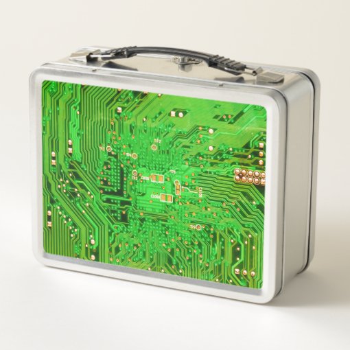 Circuit Board Design Metal Lunch Box | Zazzle