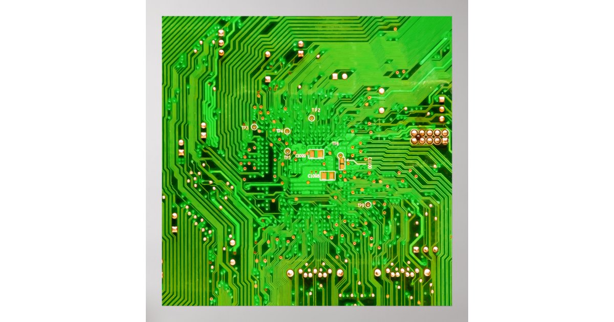 Circuit Board Design Poster | Zazzle
