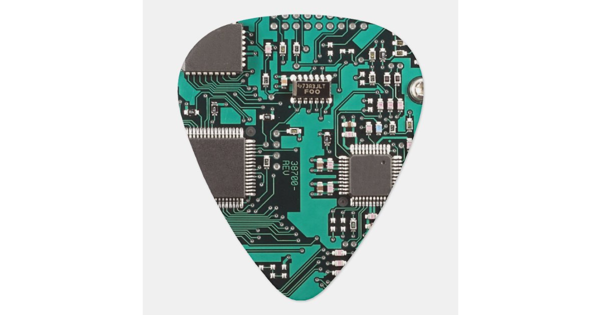 Circuit board guitar pick | Zazzle