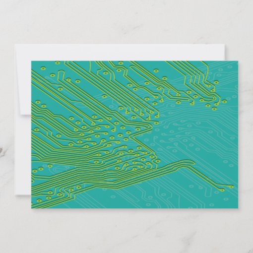 Circuit Board Invitation | Zazzle
