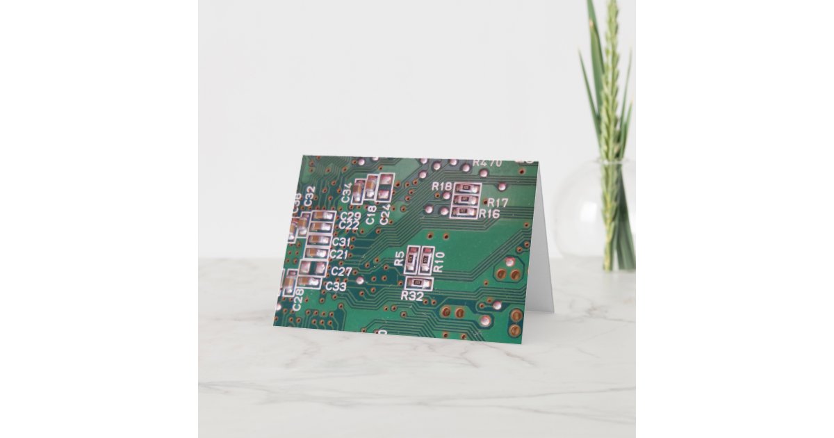 Circuit Board Invitation Card | Zazzle