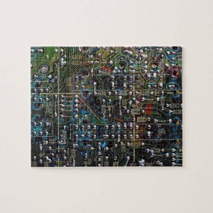 Circuit Board Jigsaw Puzzle | Zazzle.com