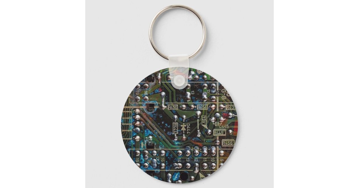 Circuit Board Keychain | Zazzle