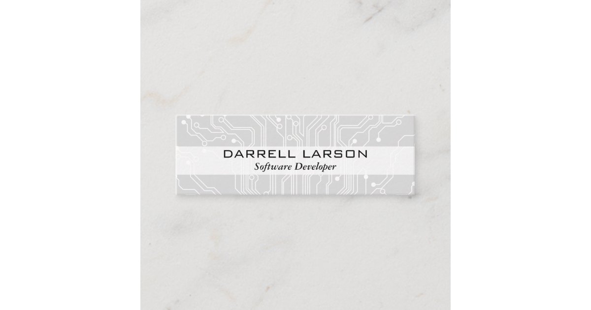 Circuit Board Mini Business Card | Zazzle