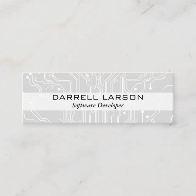 Circuit Board Mini Business Card | Zazzle