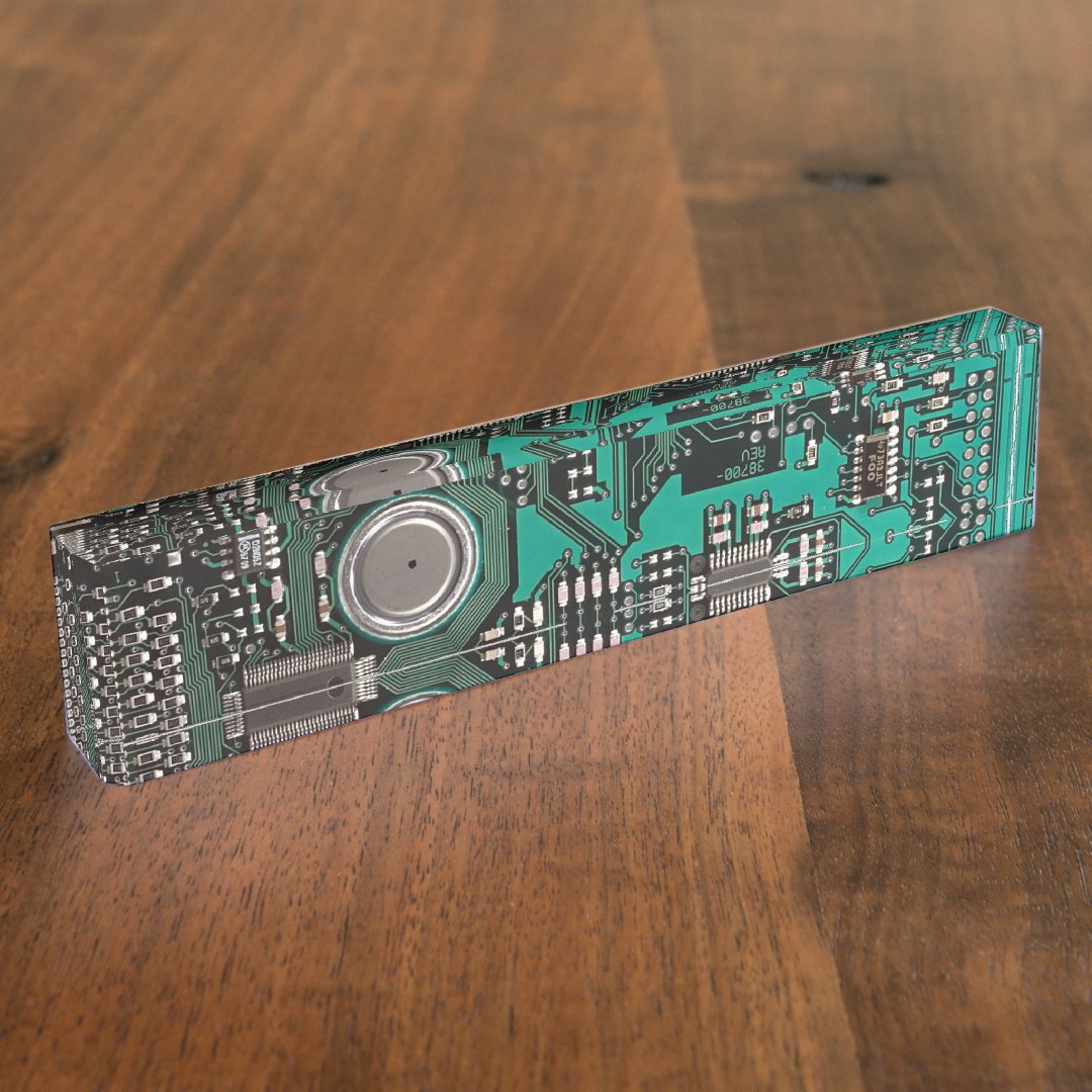 Circuit board name plate | Zazzle