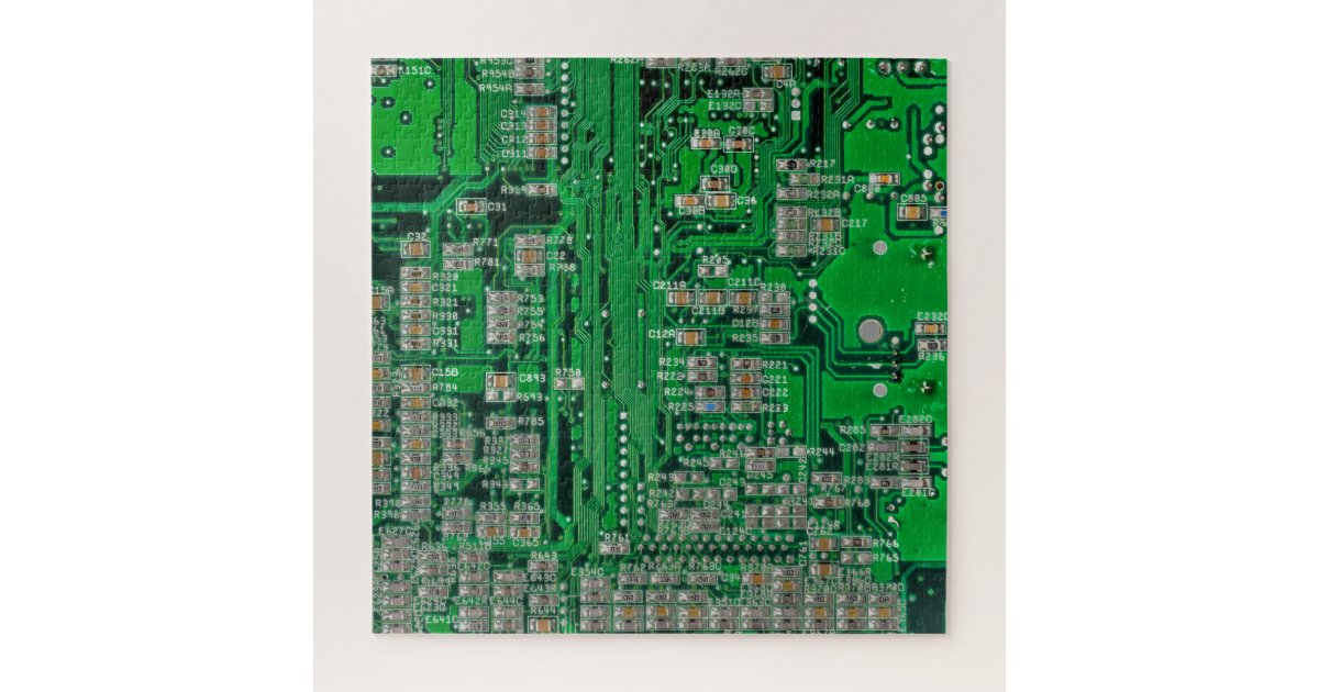 Circuit Board Painting Jigsaw Puzzle | Zazzle