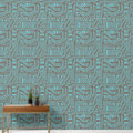Circuit Board Pattern Turquoise ID245 Wallpaper | Zazzle