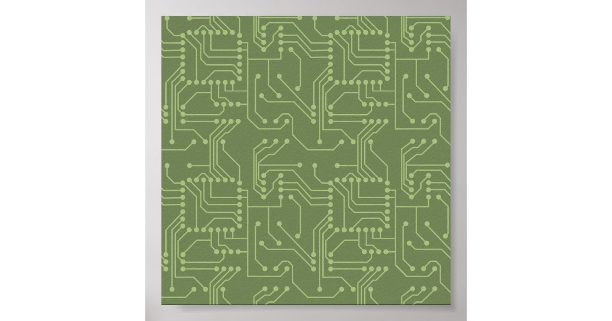 Circuit Board Poster | Zazzle