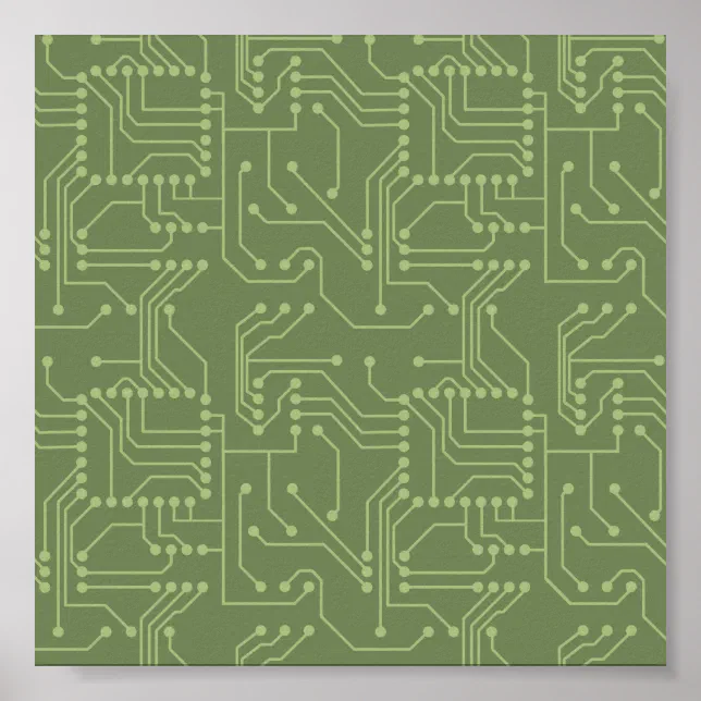 Circuit Board Poster | Zazzle