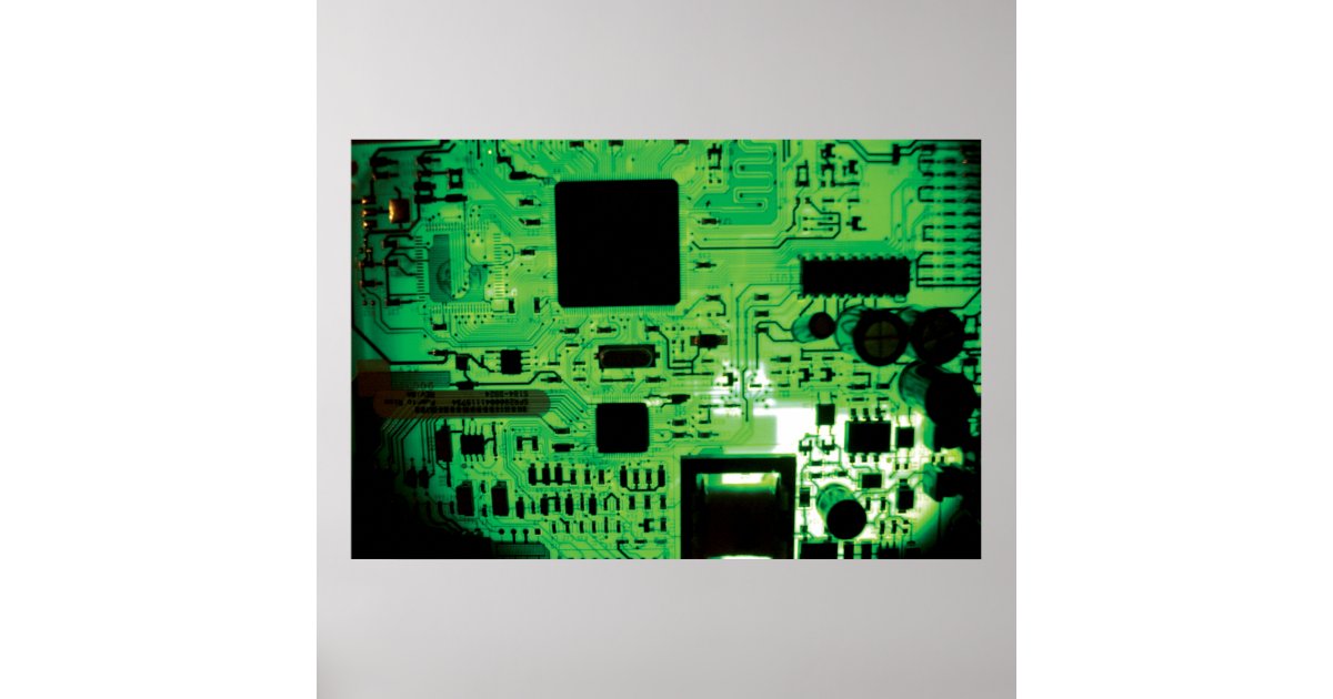 Circuit board poster | Zazzle