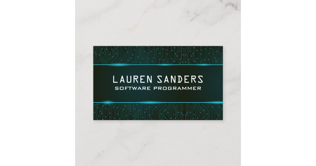 Circuit Board | Technology Business Card | Zazzle