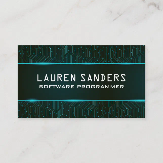 Circuit Board | Technology Business Card | Zazzle