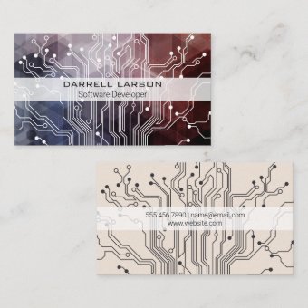 Circuit Board | Technology Business Card | Zazzle