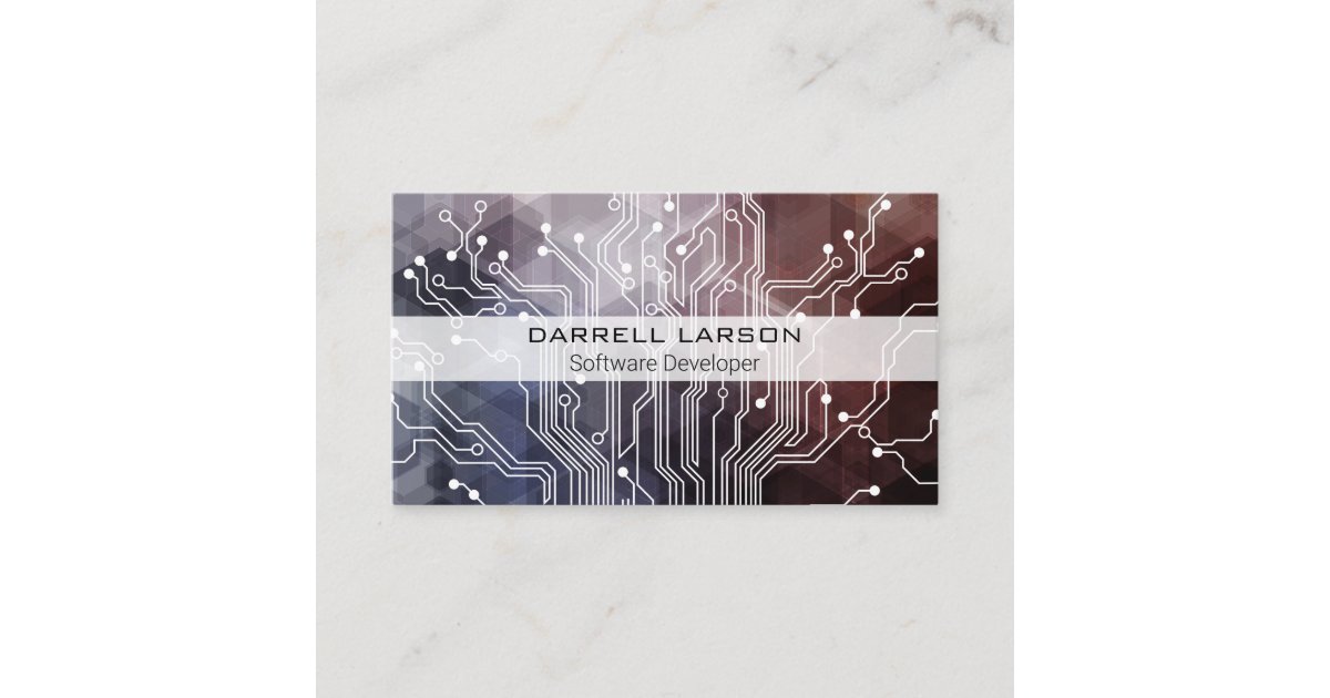 Circuit Board | Technology Business Card | Zazzle