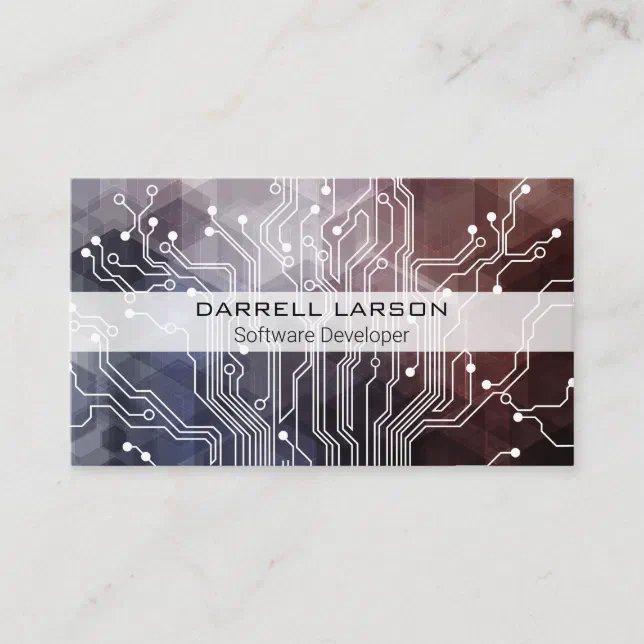 Circuit Board | Technology Business Card | Zazzle