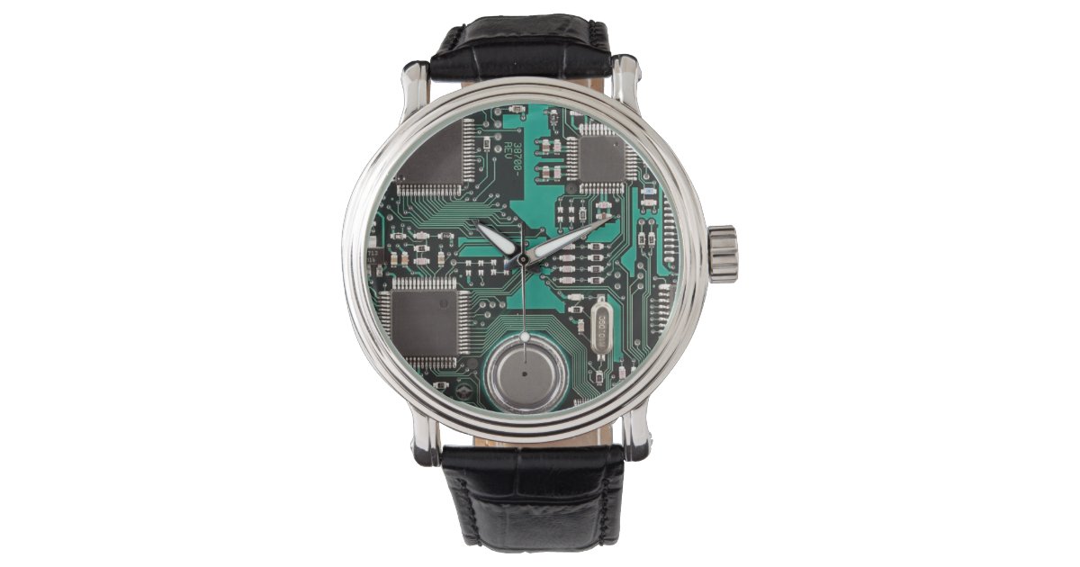 Circuit board watch | Zazzle