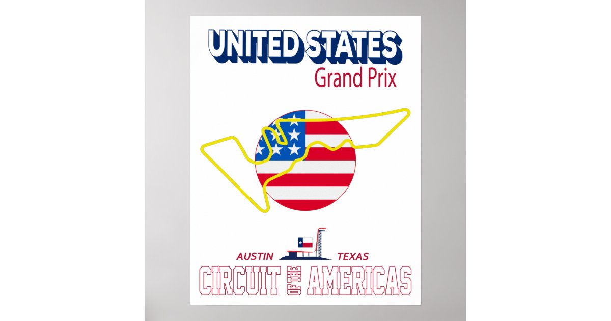 Circuit of The Americas - COTA Poster | Zazzle