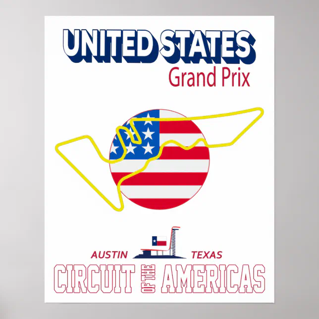 Circuit of The Americas - COTA Poster | Zazzle