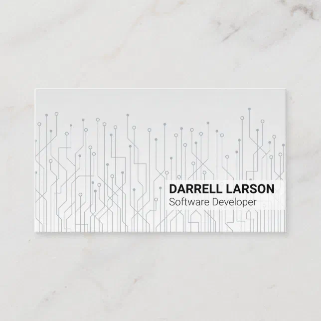 Circuitry | Tech Coding Business Card | Zazzle