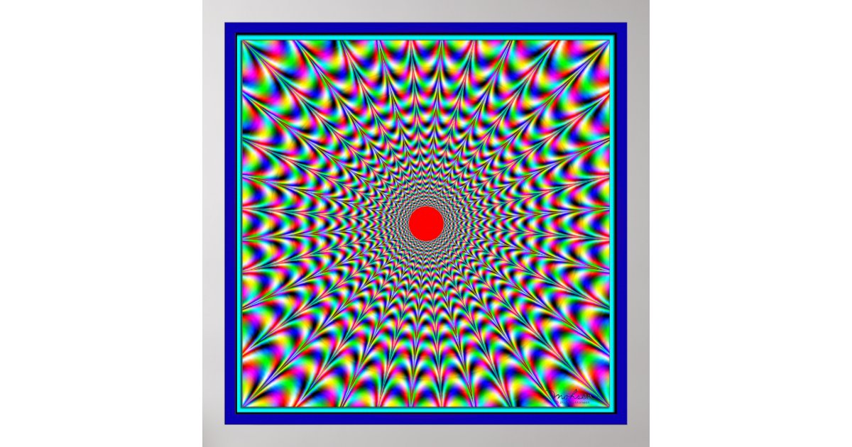 Circular Green Waves Attack Poster | Zazzle