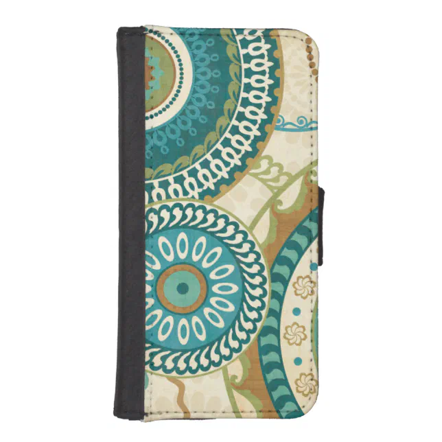 Circular Patterns iPhone Wallet Case | Zazzle