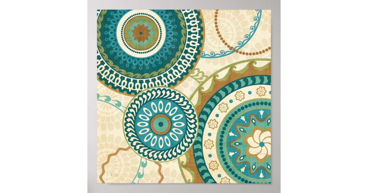 Circular Patterns Poster | Zazzle