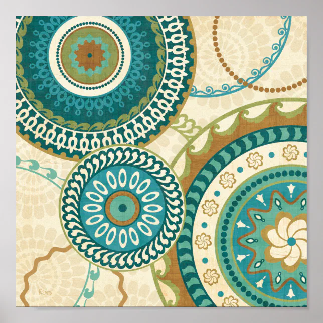 Circular Patterns Poster | Zazzle