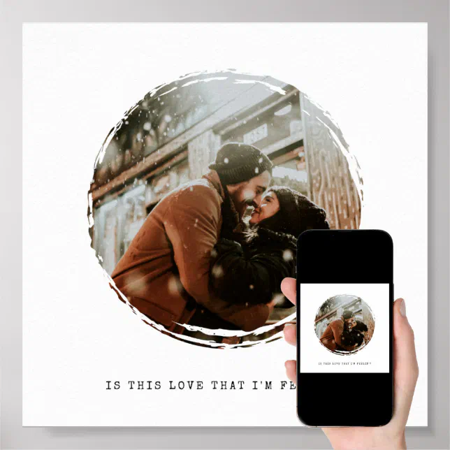 Circular photo poster | Zazzle