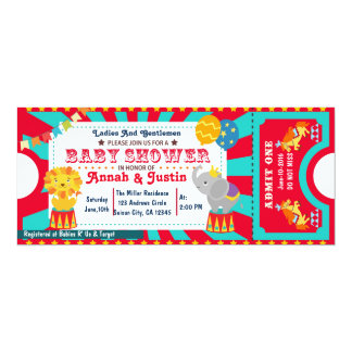 Circus Baby Shower Invitations & Announcements | Zazzle