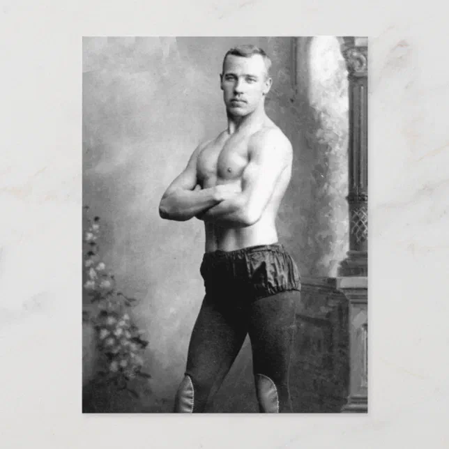 Circus Beefcake 1898 Postcard | Zazzle