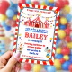 Circus birthday invitation Carnival invite | Zazzle