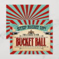 Circus Birthday Party Game Sign Bucket Ball | Zazzle
