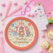 Circus Carnival & Animals Birthday Party Paper Plates | Zazzle